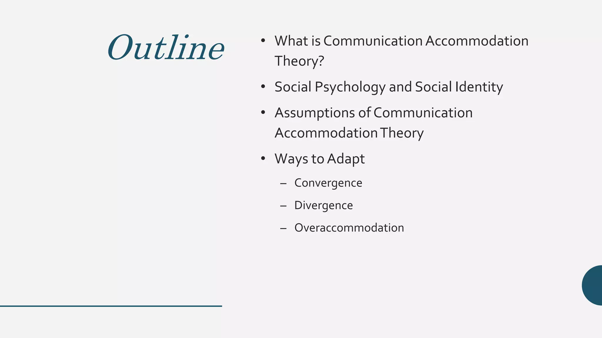 Communication Accommodation Theory | PPTX