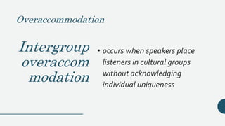 Communication Accommodation Theory | PPTX
