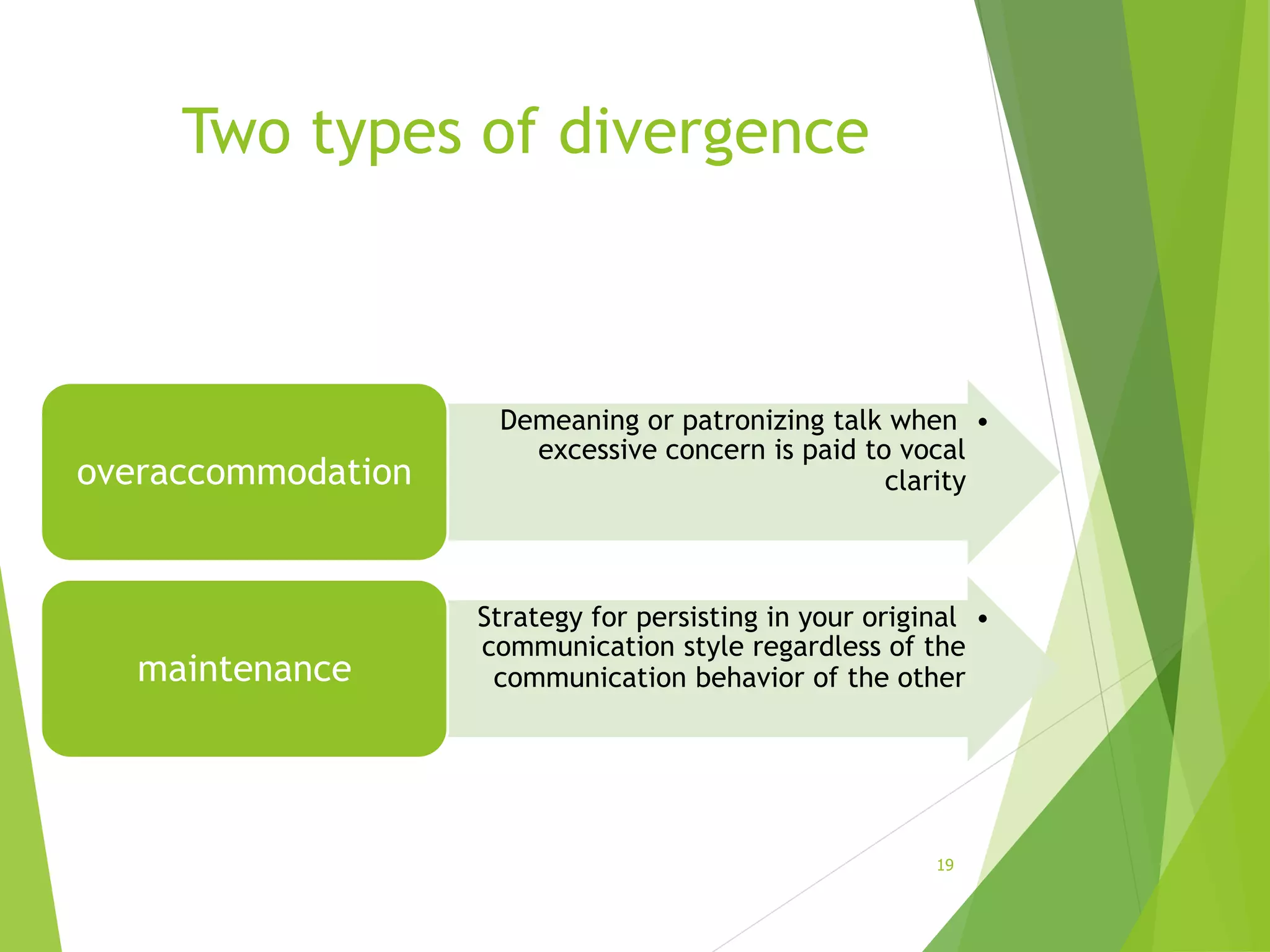 Communication accommodation theory | PPTX