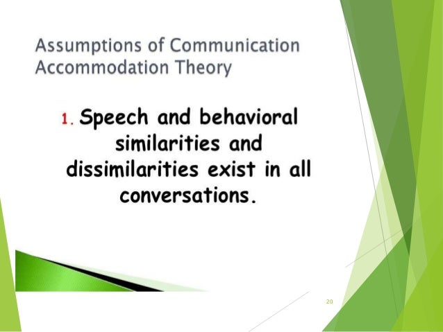 Communication accommodation theory