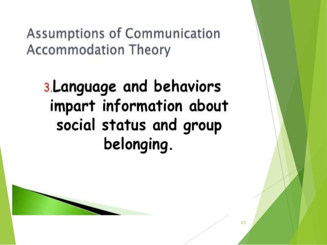 Communication accommodation theory