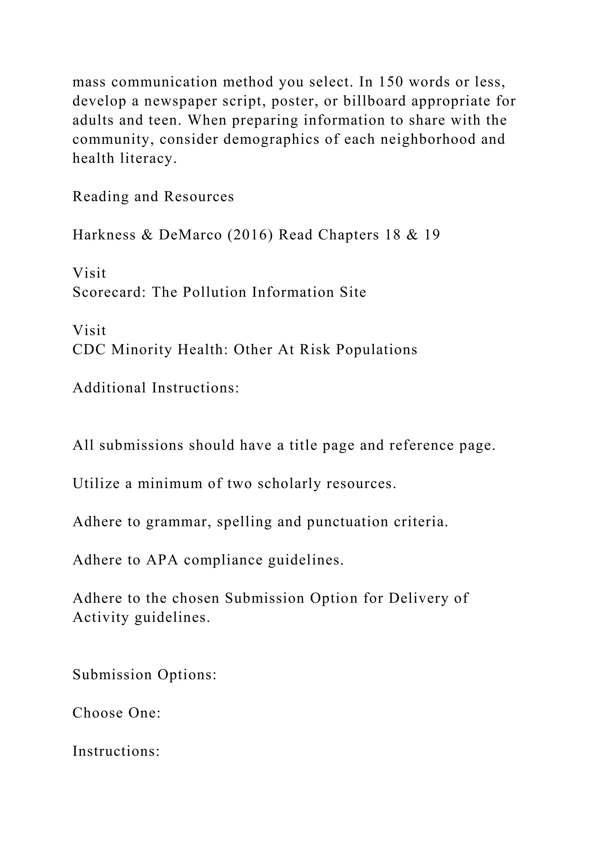 CommunicationA community assessment begins with a basic wind.docx