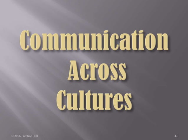 Communication across culture | PPT