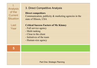 Free marketing plan sample of McKinney Communication Agency in Chicago ...