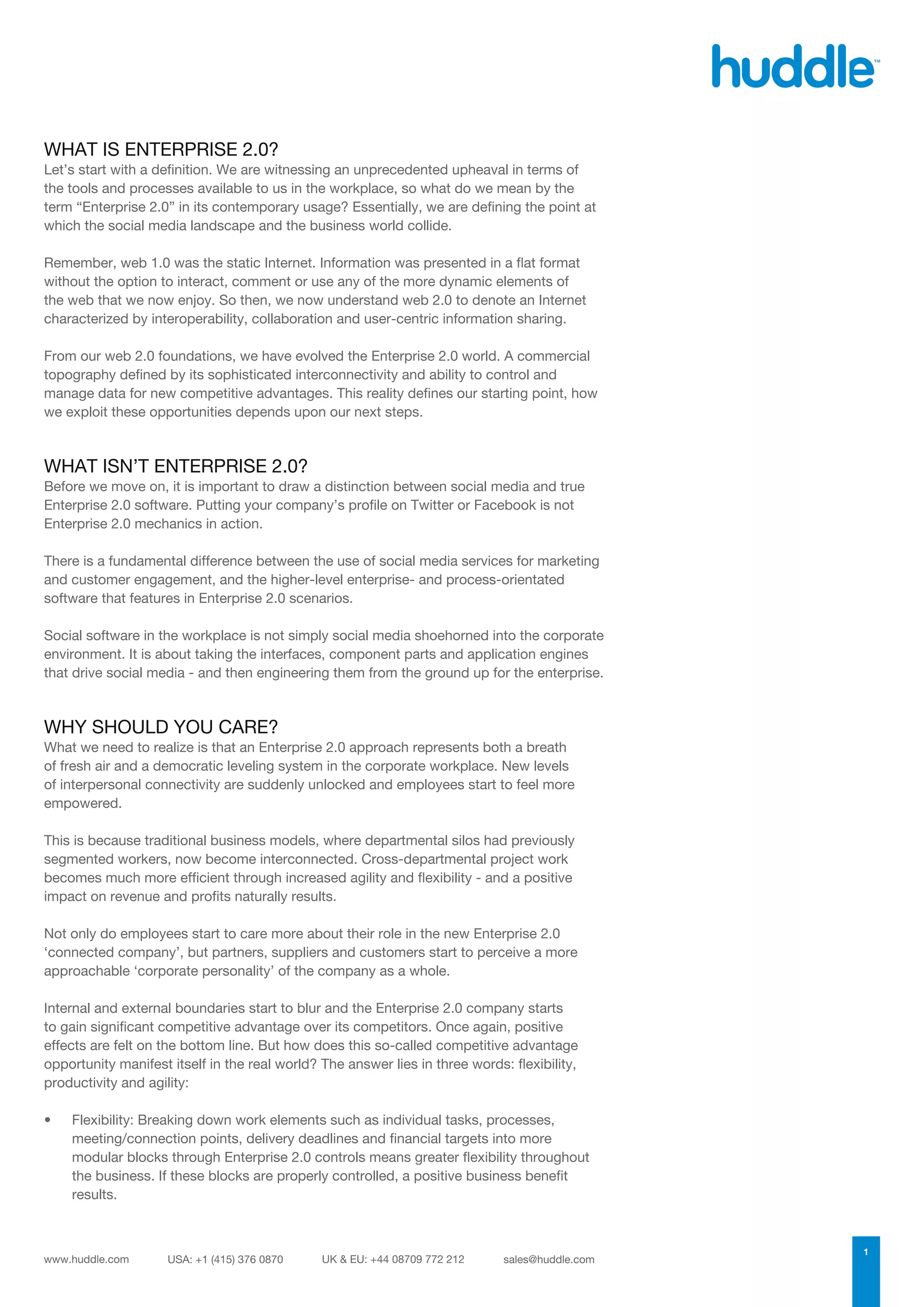 Communication and collaboration in the Enterprise 2.0 world | PDF | Web Development | Internet