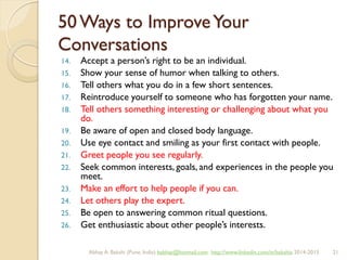 Communication and Conversation | PPT