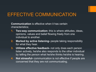 Communication and Facilitating Skills | PPTX