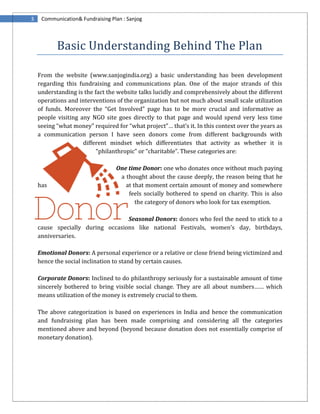 Communication and fundraising plan | PDF
