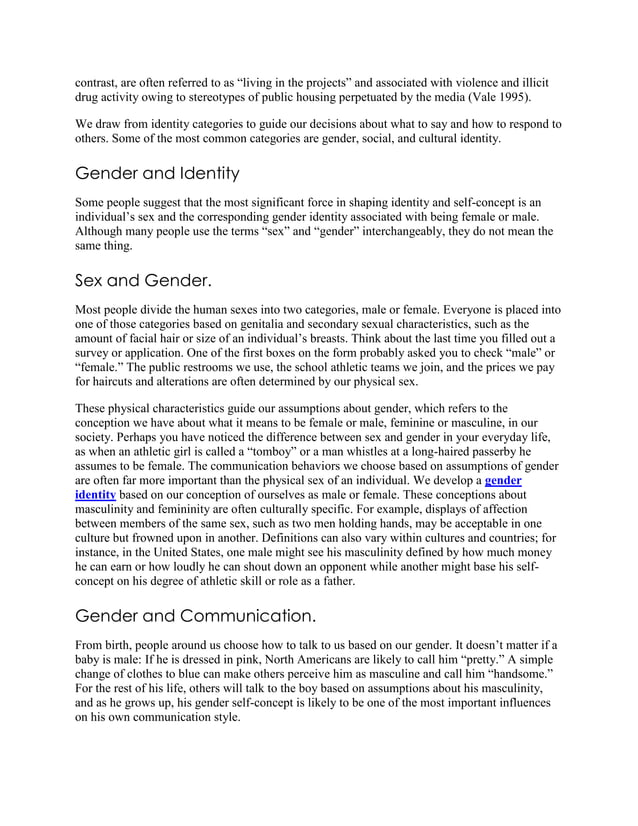 Communication and identity | PDF