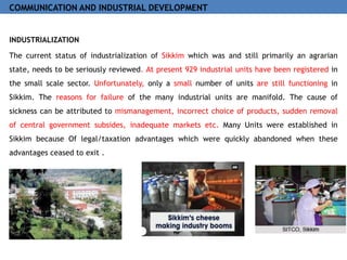Communication and industry of sikkim | PDF