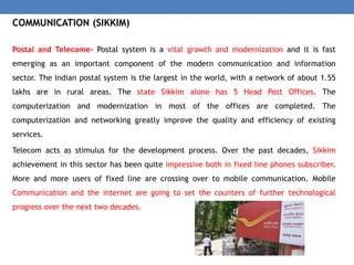 Communication and industry of sikkim | PDF