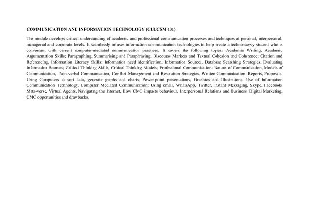 COMMUNICATION AND INFORMATION TECHNOLOGY MODULE SYNOPSIS.docx