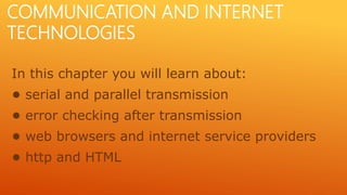 Communication and internet part1 by sadiqkhalif | PPTX
