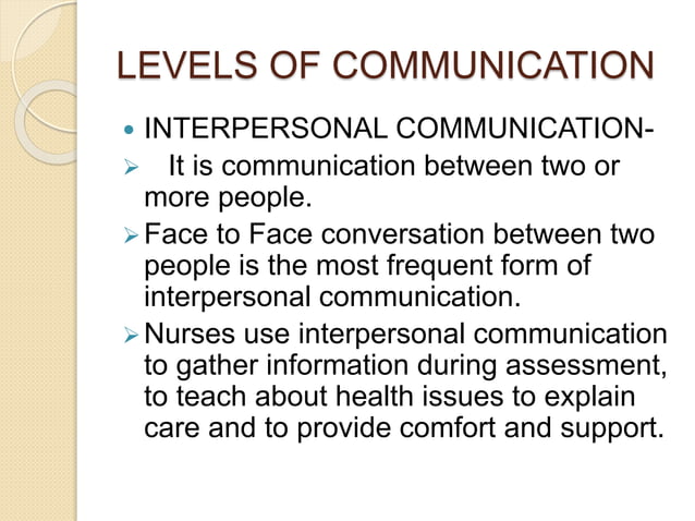 Communication and interpersonal relationship | PPTX | Family and Relationships