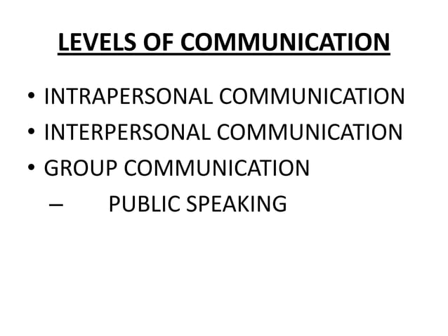 Communication And Interpersonal Relationships Ppt