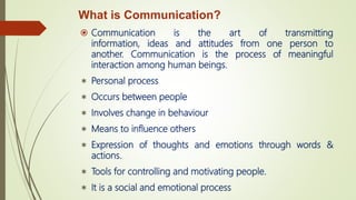 Communication and its components.pptx by group 3 | PPTX