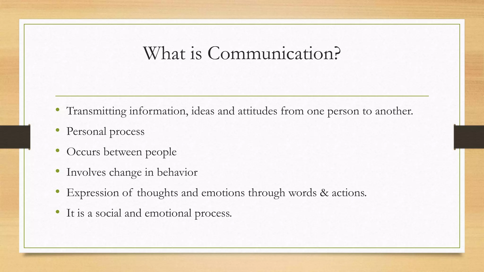Communication and its elements | PPTX