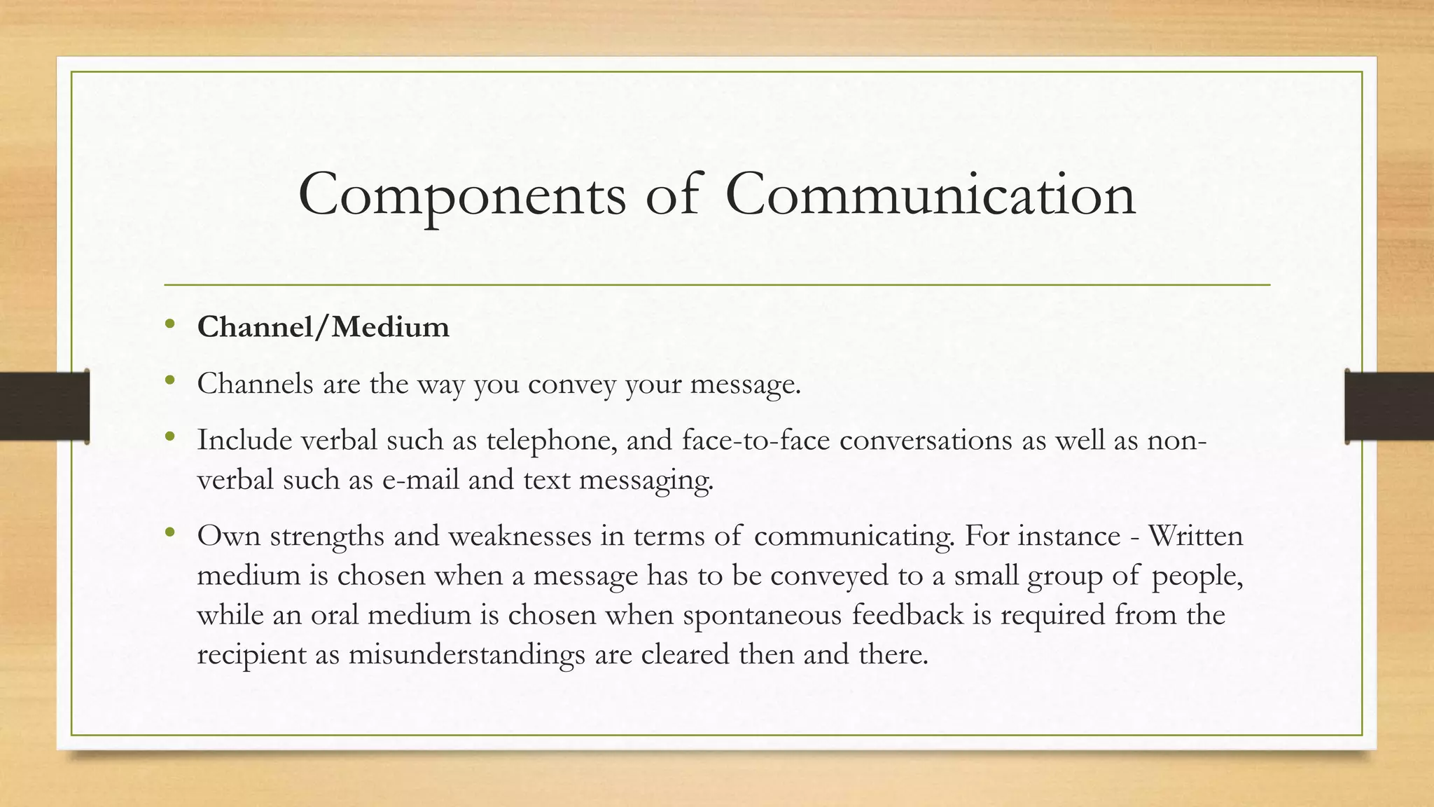 Communication and its elements | PPTX