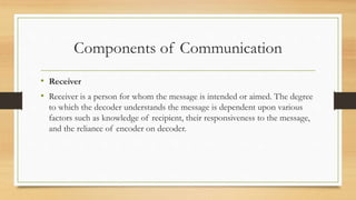 Communication and its elements | PPTX