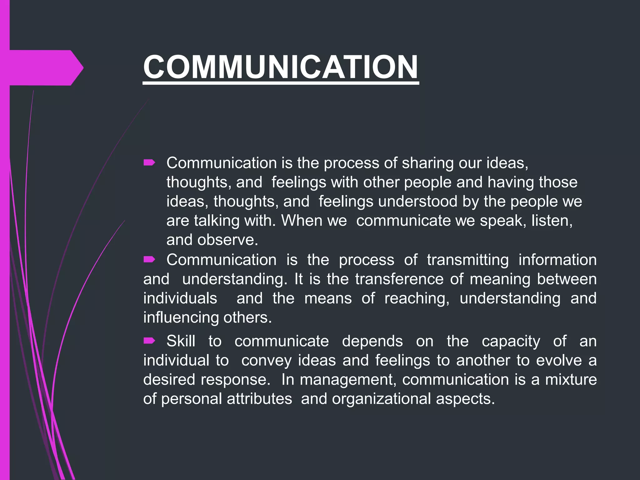 Communication and its processes | PPTX