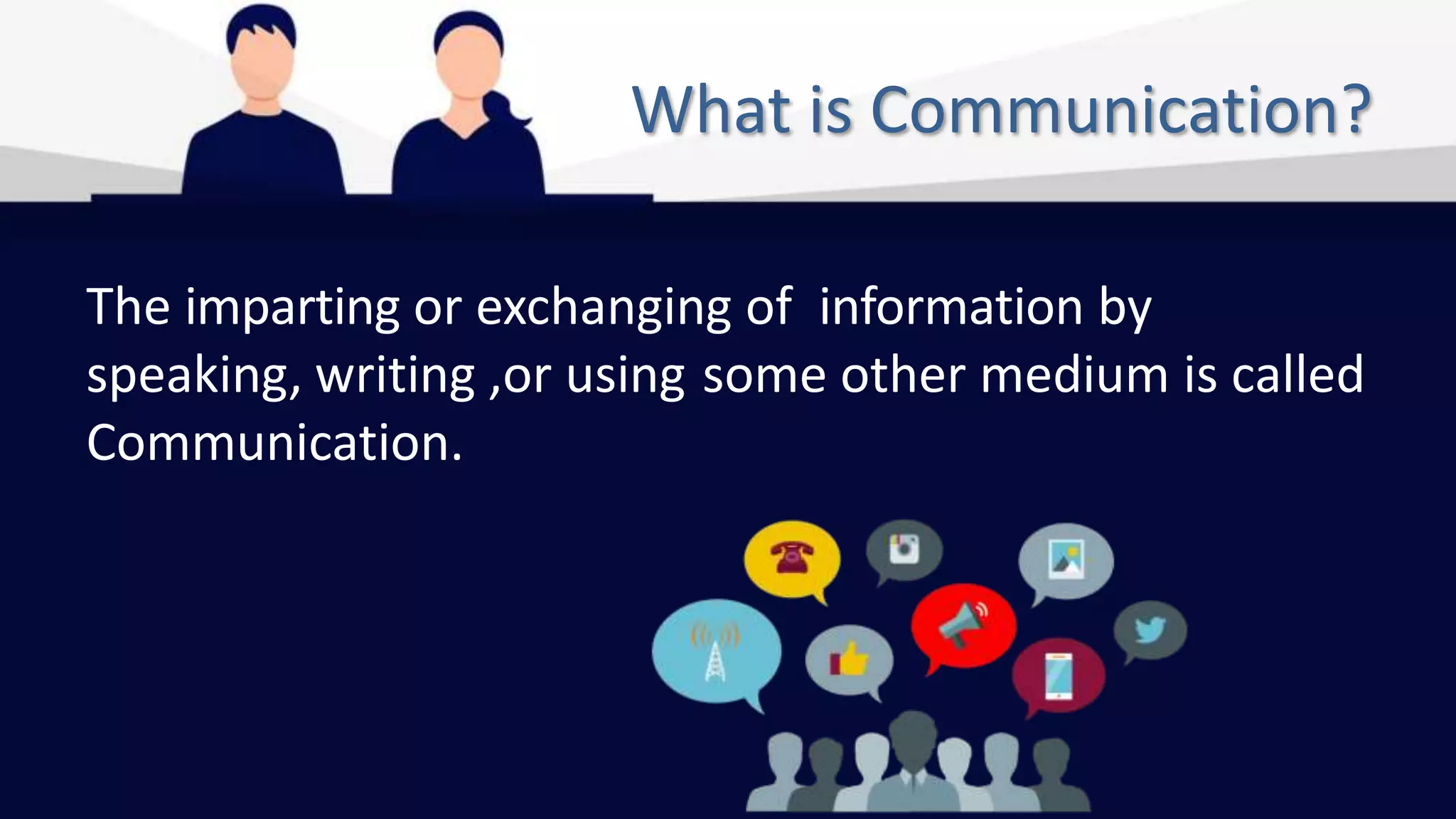 Communication and its purpose | PPT
