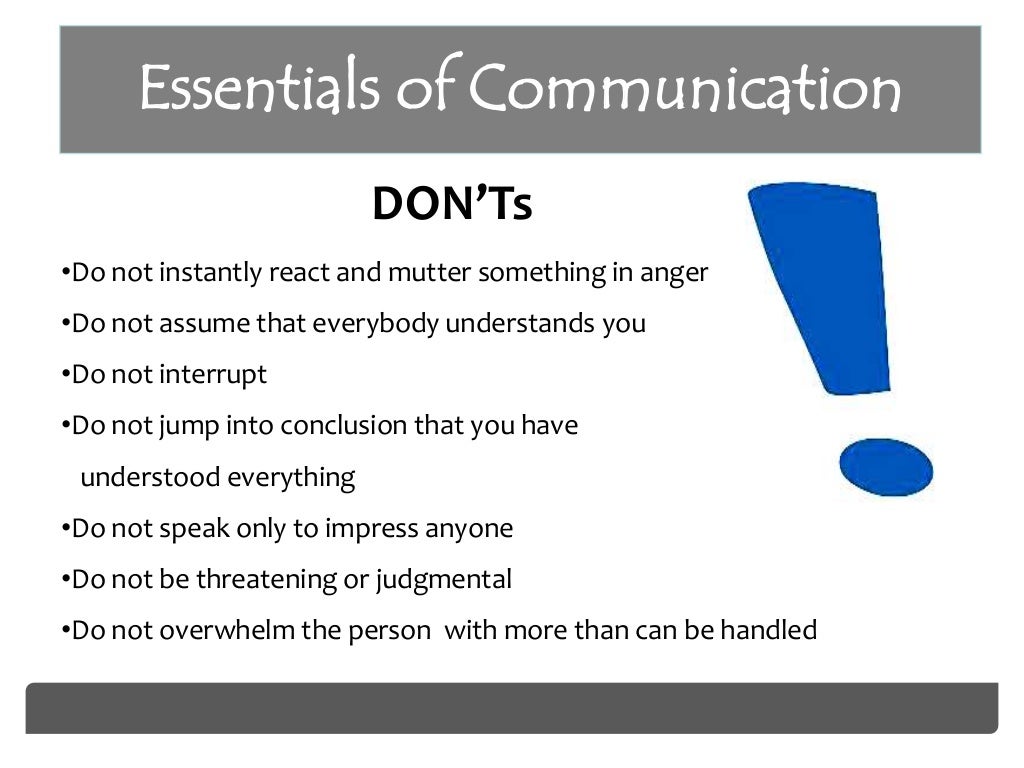 Essentials of Communication and Listening Skills