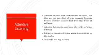 Communication and Listening Skills | PPTX