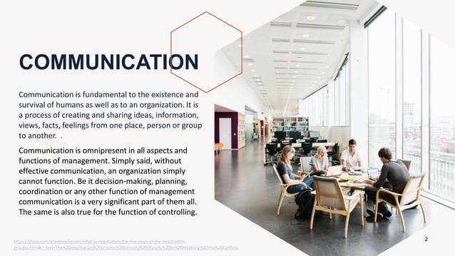 Lecture : COMMUNICATION and NEGOTIATION | PPT