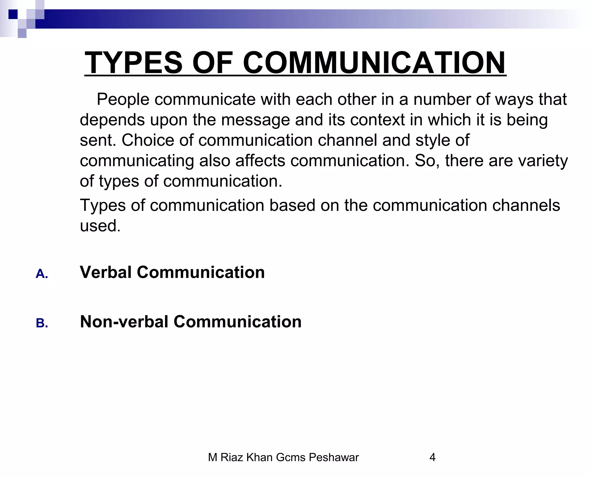 Communication and perception | PPT