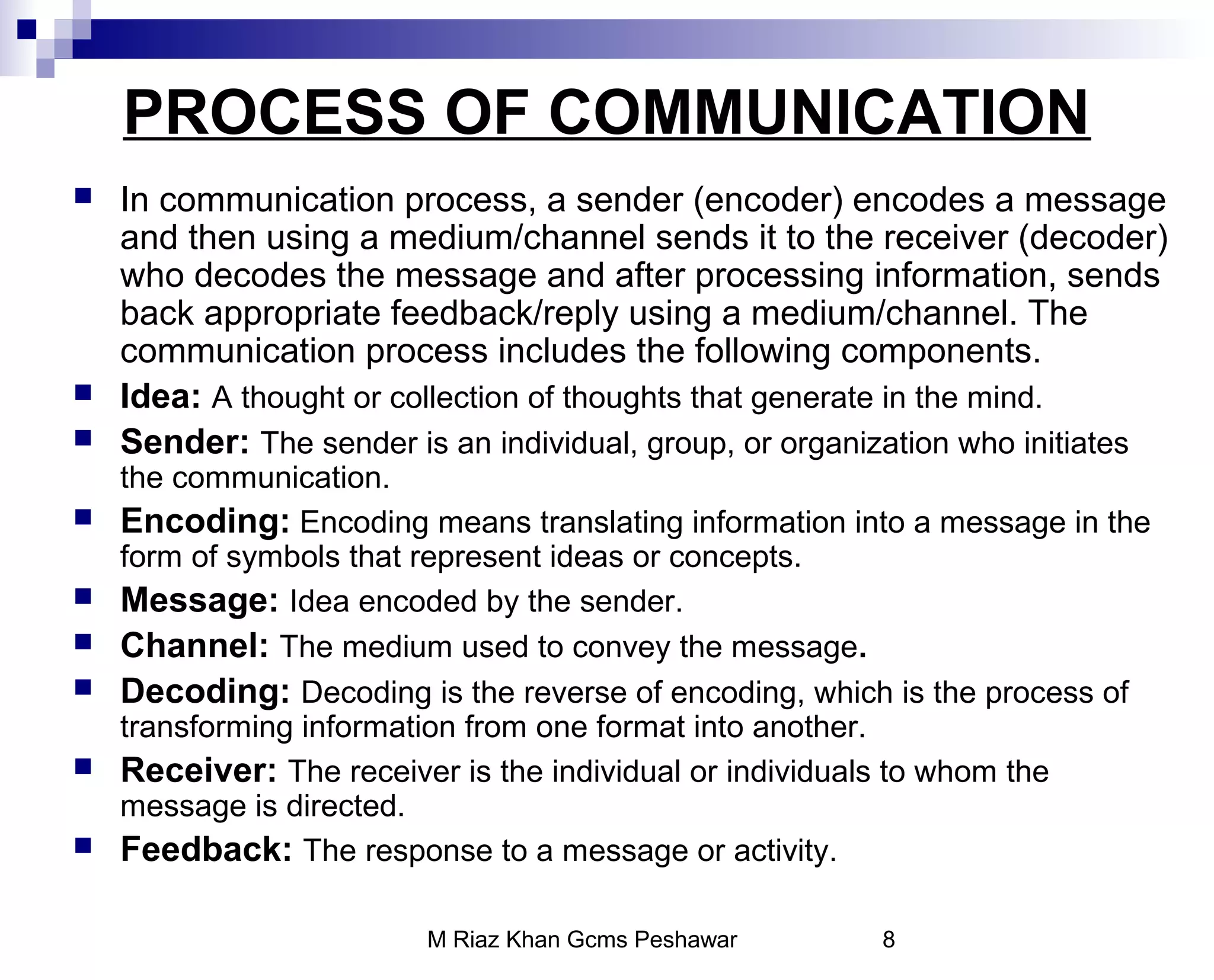 Communication and perception | PPT