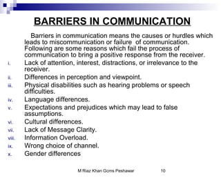 Communication and perception | PPT