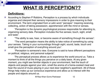 Communication and perception | PPT