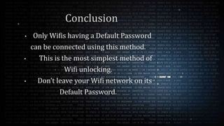 Wifi Hacking | PPT