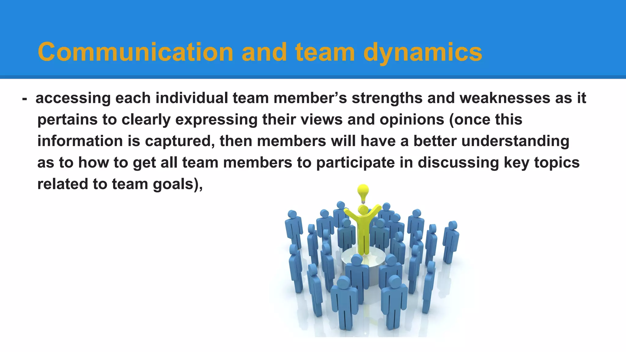 Communication and team dynamics | PDF
