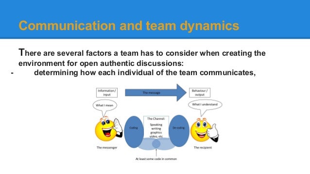 Communication and team dynamics