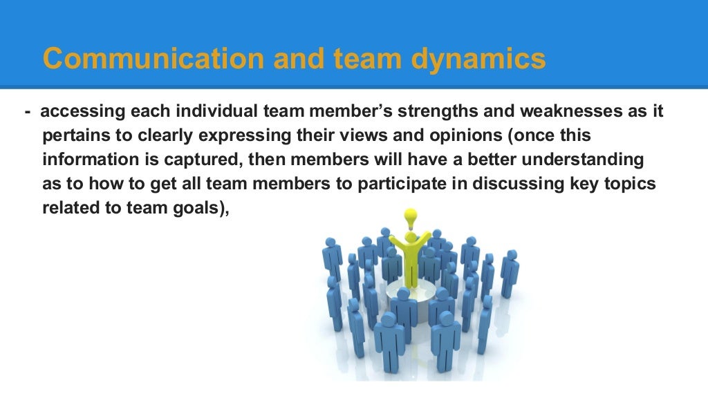 Communication and team dynamics
