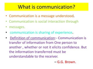 Communication and types of communication | PPT