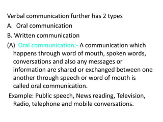 Communication and types of communication | PPT