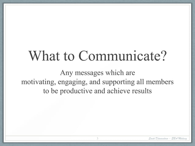 Communication as competitive advantage | PPTX