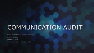 Communication audit | PPTX