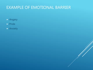 Communication barrier | PPTX