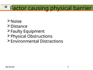 Communication barrier and type of barriers | PPT