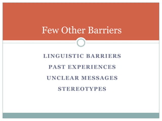 Communication barriers | PPTX