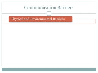 Communication barriers | PPTX