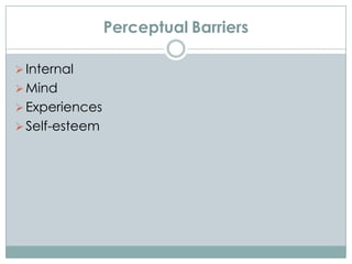 Communication barriers | PPTX