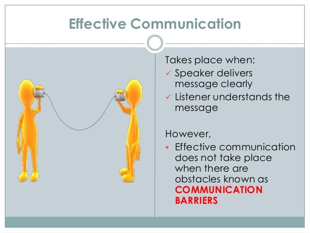 Communication barriers