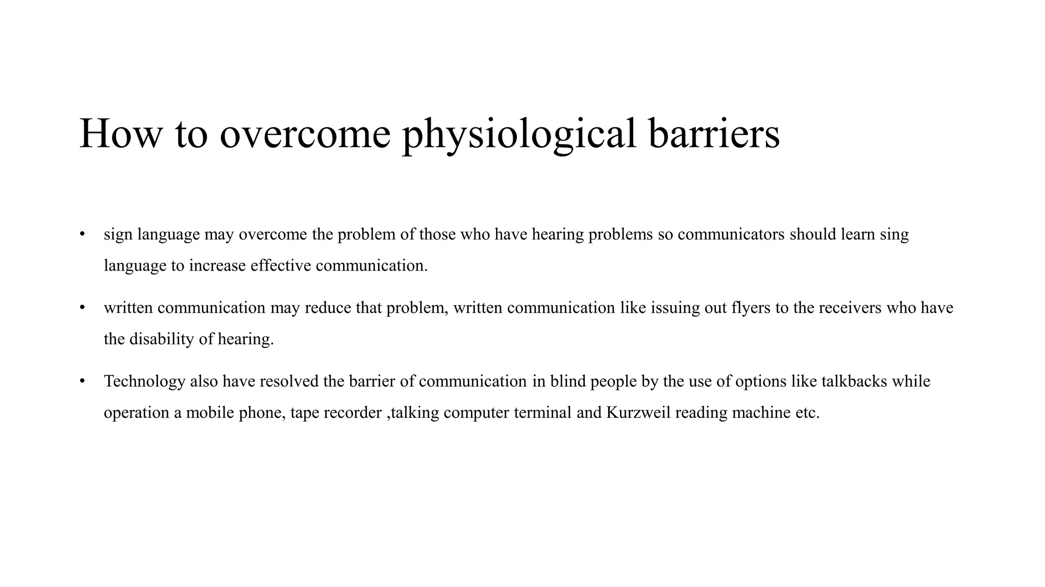 Communication barriers | PPTX