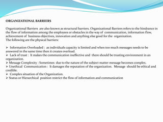 Communication barriers | PPT