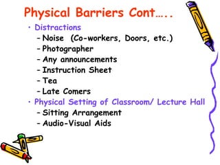 Communication barriers oral communicationppt | PPT