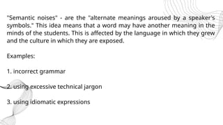 ORAL COMMUNICATION: COMMUNICATION BARRIERS.pptx